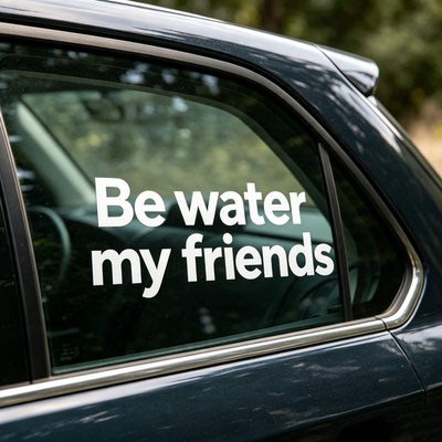 Be water my friend文字贴纸创意文字汽车贴电动车自行车贴纸