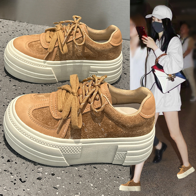 欧洲站双鞋带德训鞋女2025年新款