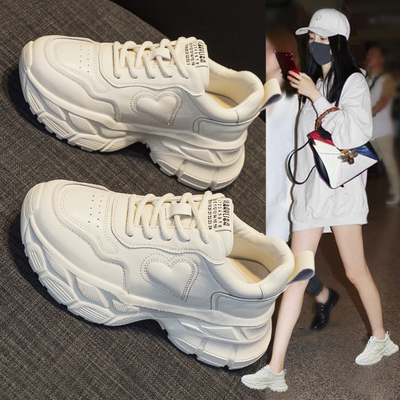 真皮牛皮小白鞋女2025年新款秋季