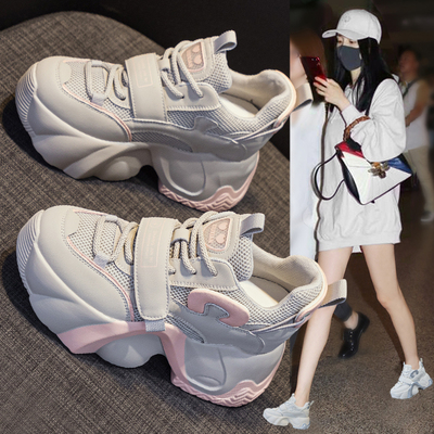 内增高老爹鞋女2025秋季新款百搭