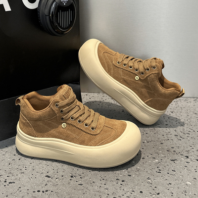 高帮运动休闲鞋子女2025秋冬新款