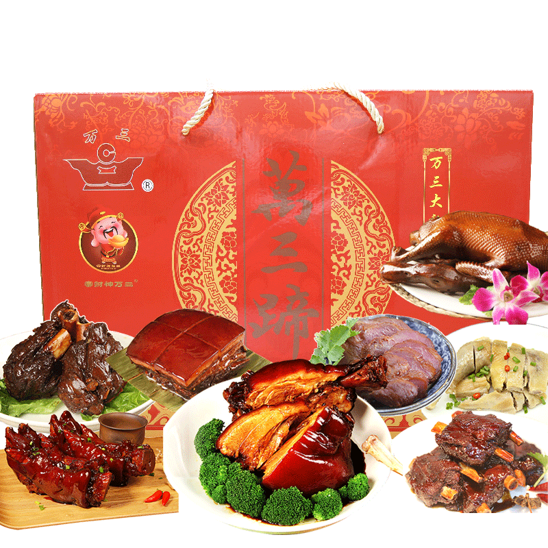 礼盒套餐周庄特产猪肘盐水鸡酱鸭
