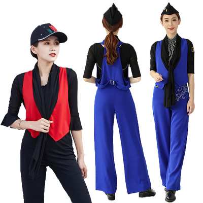 吉特巴外搭坎肩演出舞蹈服马甲