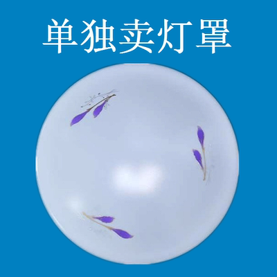 百合花灯罩吸顶灯外壳盖子塑料罩子旋口口径22.6 29.6 34.7包邮