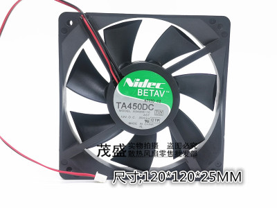 原装电产NidecT A34344-16 12025 12V 0.30A 机箱滚珠散热风扇