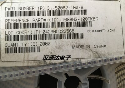 1008HS-100TKBC 线艺厂家贴片绕线电感 1008-10NH 10% 1A 50MHZ