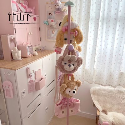 落地卧室蘑菇挂衣架客厅家用多巴胺衣帽架不占空间挂包神器置物架