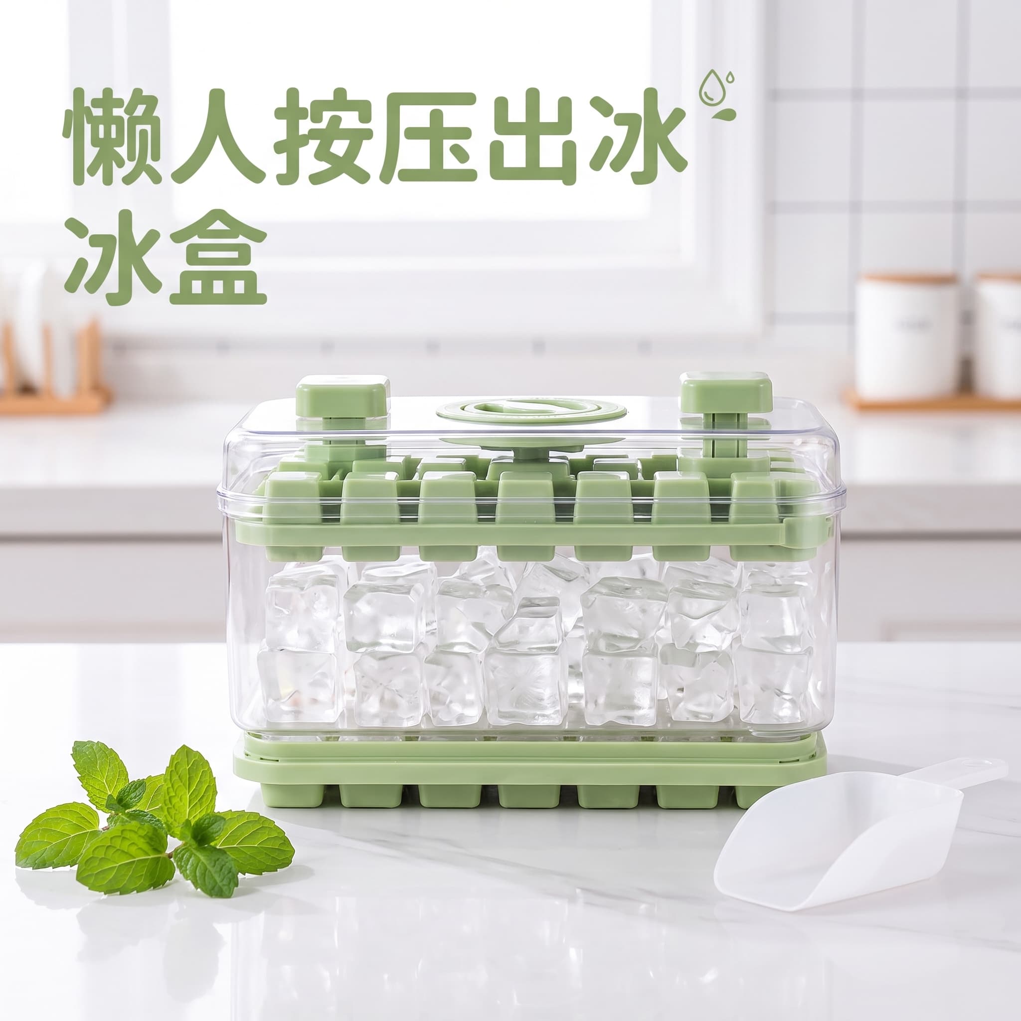 厨房冰块模具食品级按压冰格冻冰块用冰箱自制雪糕盒子制冰袋冰格