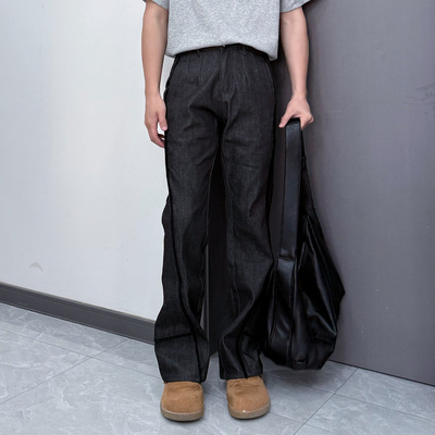 IDDB原牛复古高腰显瘦牛仔裤