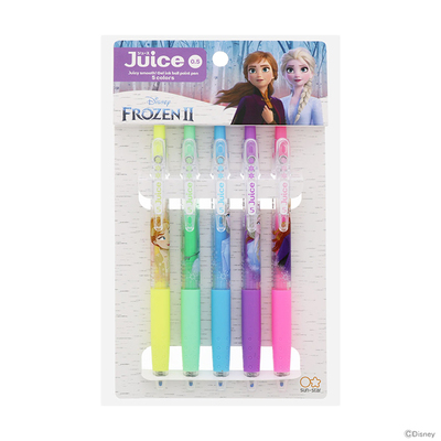 现货 日本Disney迪士尼FROZEN2冰雪奇缘2艾莎Elsa安娜5色原子彩笔