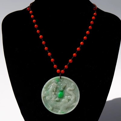 天然A货缅甸老坑翡翠吊坠挂件