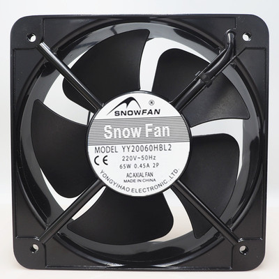 SNOWFAN YY20060HBL2 机柜轴流风机220V 20CM 20060工业散热风扇