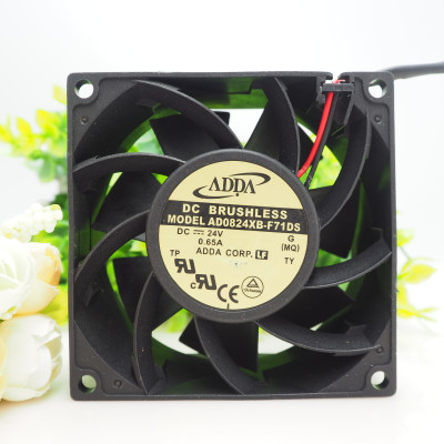 原装AD0824XB-F71DS 协禧ADDA风扇8038 DC24V 0.65A 工业散热风扇