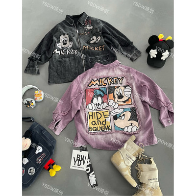 欧货重工卡通米奇亮片卫衣