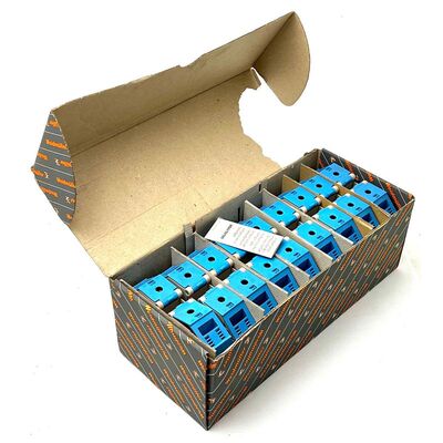 10x Weidmüller WDU 120 BL Durchgangs-Reihenklemmen -unused/