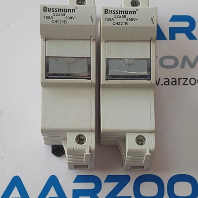 LOTTO DI 2 PORTA FUSIBILI BUSSMANN CH221B 100A 690V SERIE CH
