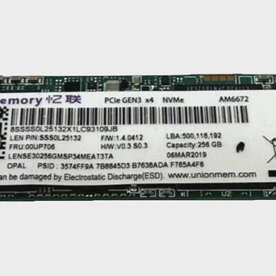Union Memory LENSE30256GMSP34MEAT3TA PCle GEN3 x4 NVMe  256