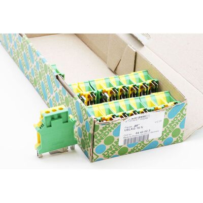 18x Phoenix Contact USLKG 16N 0443023 Schutzleiter-Reihenkle