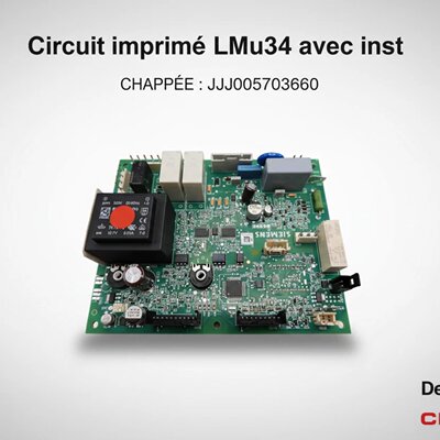 Circuit imprime lmu34 avec inst Chappee De Dietrich JJJ00570