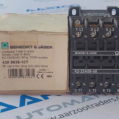 BENEDIKT  JAGER K2 23A00 40 Contacteur 45Amp. 3Pole Bobine 1