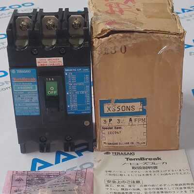 Neu Terasaki Tembreak Schutzschalter Modell XS50NS 15A 3 Pol