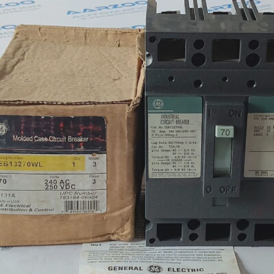 GE TEB13270WL General Elctrico 70A 3 Polo Moldeado Estuche D
