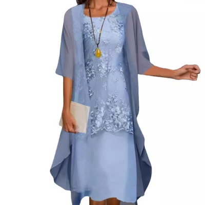 Fashionable and elegant lace dress two-piece set女连衣裙套装