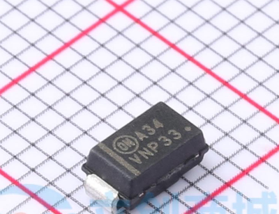 NRVBA340NT3G SMA{DO-214AC} 丝印A34肖特基二极管40V 3A全新原装