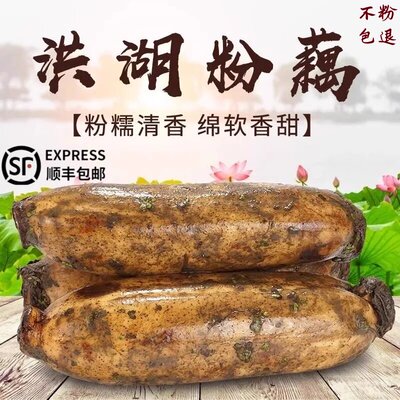【顺丰快递】正宗洪湖粉藕中段煲汤粉藕粉糯新鲜农家炖汤当天现挖