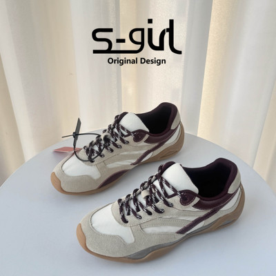 SGIRLTWTW拼接厚底德训鞋女