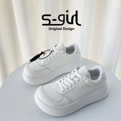 SGIRLTWTW小众复古厚底板鞋女
