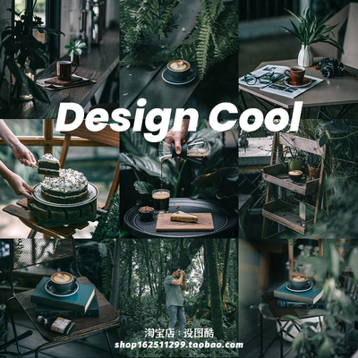 静物美食调色预设咖啡馆摄影Cameraraw暗绿色达芬奇aepsprlut滤镜