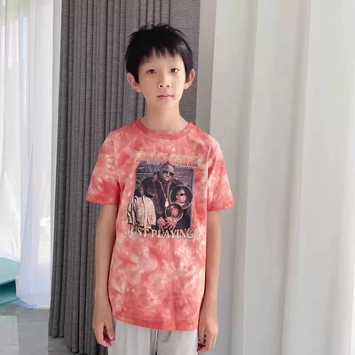 男童纯棉短袖儿童t恤朋克风上衣