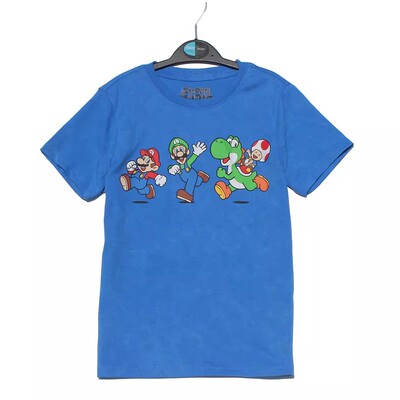马里奥儿童男童短袖簿t恤