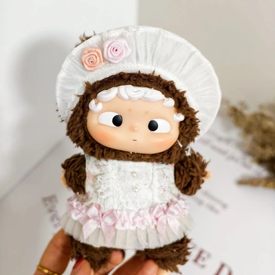 仅娃衣】黑玩哦崽娃衣OZAI搪胶盲盒玩偶衣服波奈特复古碎花裙娃衣