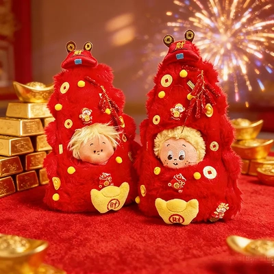 Twinkletwinkle星星人衣服新年红财运满满15cm娃衣招财树着替