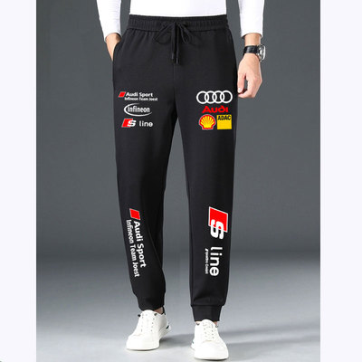 男休闲裤宽松运动裤直筒长裤F1奥迪 Infineon Team车队服运动潮流