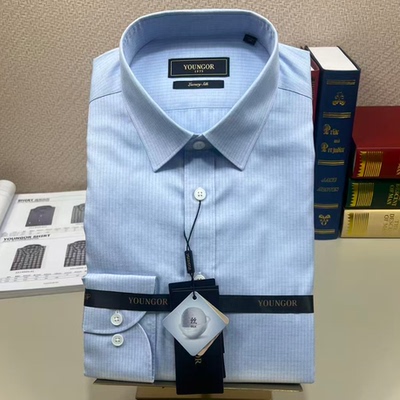 雅戈尔长袖衬衫男TP免烫含桑蚕丝