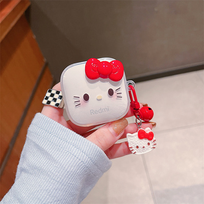 红米buds6活力版蓝牙耳机套分体壳适用Xiaomi小米Redmi buds6活力版保护套Redmibuds6耳机壳新款卡通