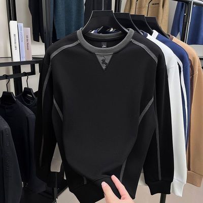 秋季卫衣男2025新款今年流行爆款圆领长袖外穿战马刺绣外穿高街潮