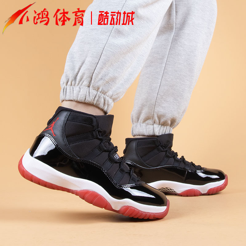 小鸿体育Air Jordan 11 AJ11黑红高帮季后赛 19年款 378037-061_虎窝淘