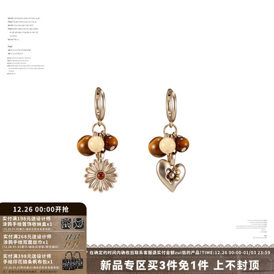 SUMIYAKI雏菊系列法式复古耳扣