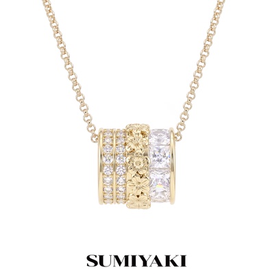 SUMIYAKI转念系列繁花转运筒项链女配饰路路通项链长款高级感