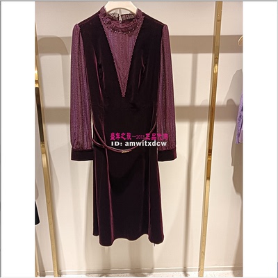 NAERSI娜尔思专柜正品春秋季连衣裙NF09153Q7女裙NF09096A5原6990