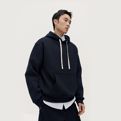 秋冬新款宽松硬挺连帽卫衣