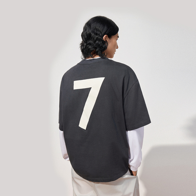 TRENDIANO2026新款春季第七平衡系列全棉男款短袖T恤 1SE4021690