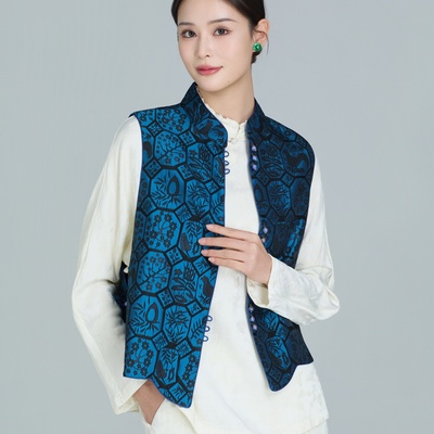 素心从简-中国风复古立领马甲