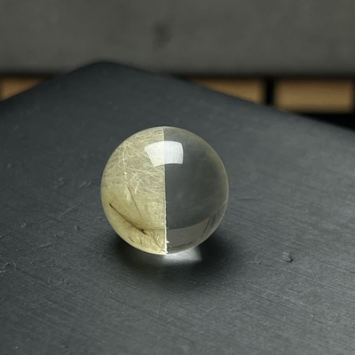 无绵无裂，发晶聚宝盆太少有了，绝美发晶聚宝盆单珠，尺寸17.6mm
