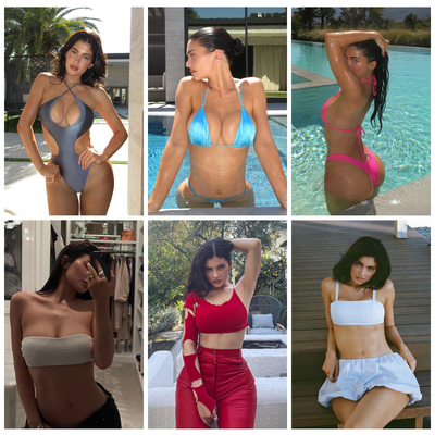 凯莉詹娜海报定做Kylie Jenner内衣比基尼墙贴画女生瘦身励志挂画