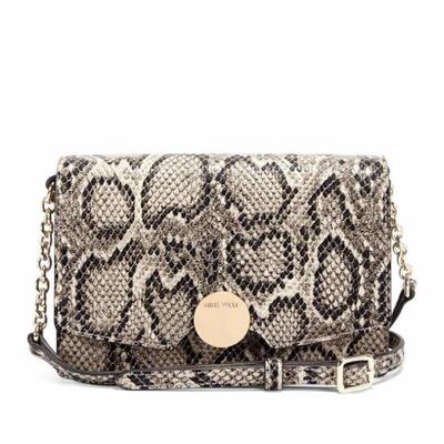Nine West/玖熙女斜挎包气质轻奢蛇纹小包链条包搭扣正品NW886